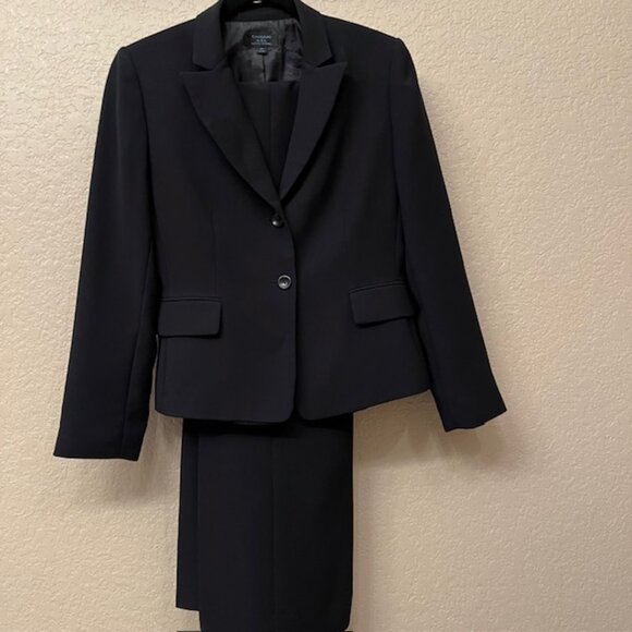 Tahari ASL | Pants & Jumpsuits | Tahari Asl Black 2 Piece Suit Pantsuit ...